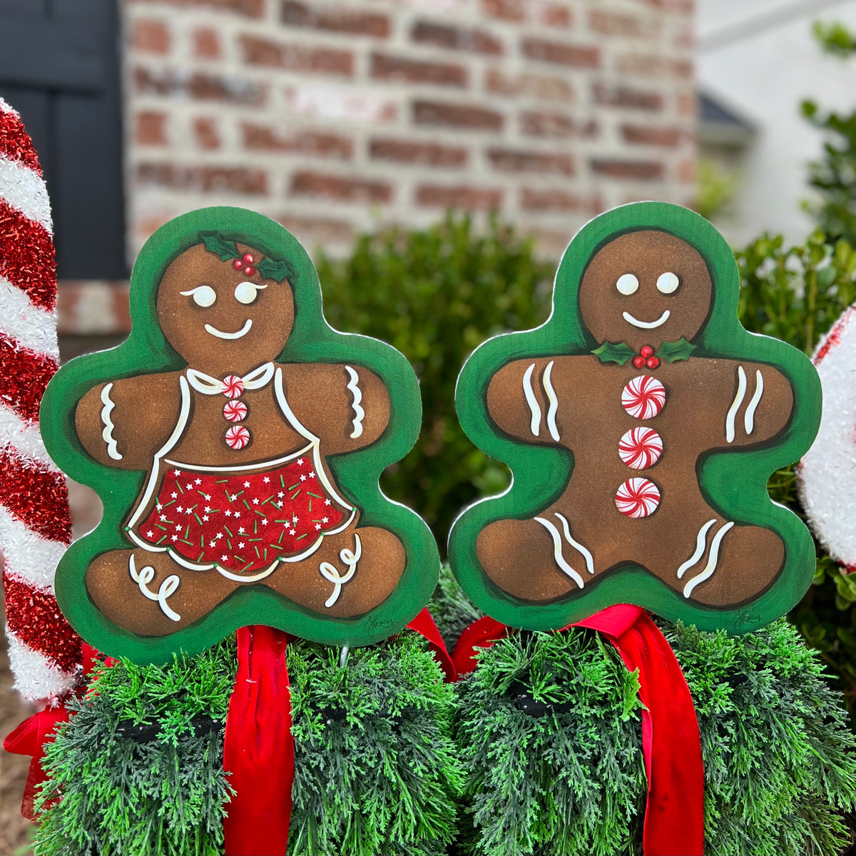 Mini Gingerbread Man Garden Stake – Songbird Grove Collection