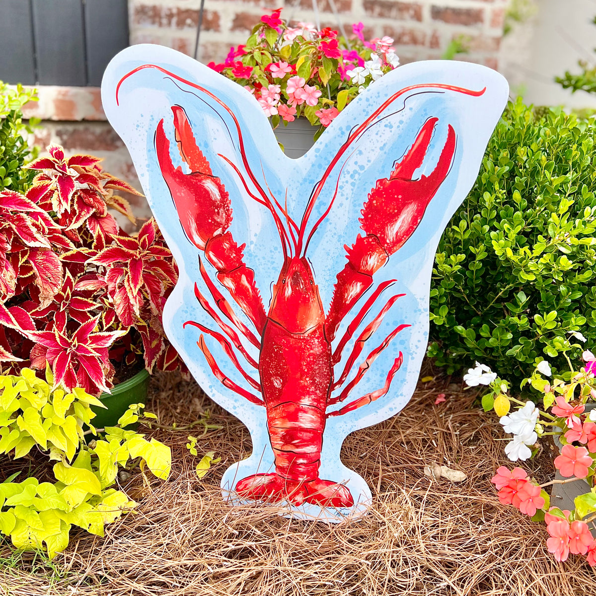 Painted Crawfish Garden Stake – Songbird Grove Collection